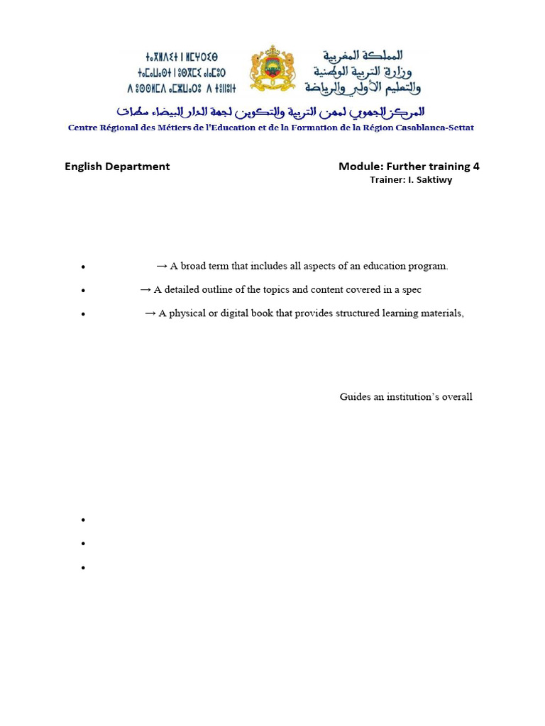 Curriculum, Syllabus and Textbook | PDF