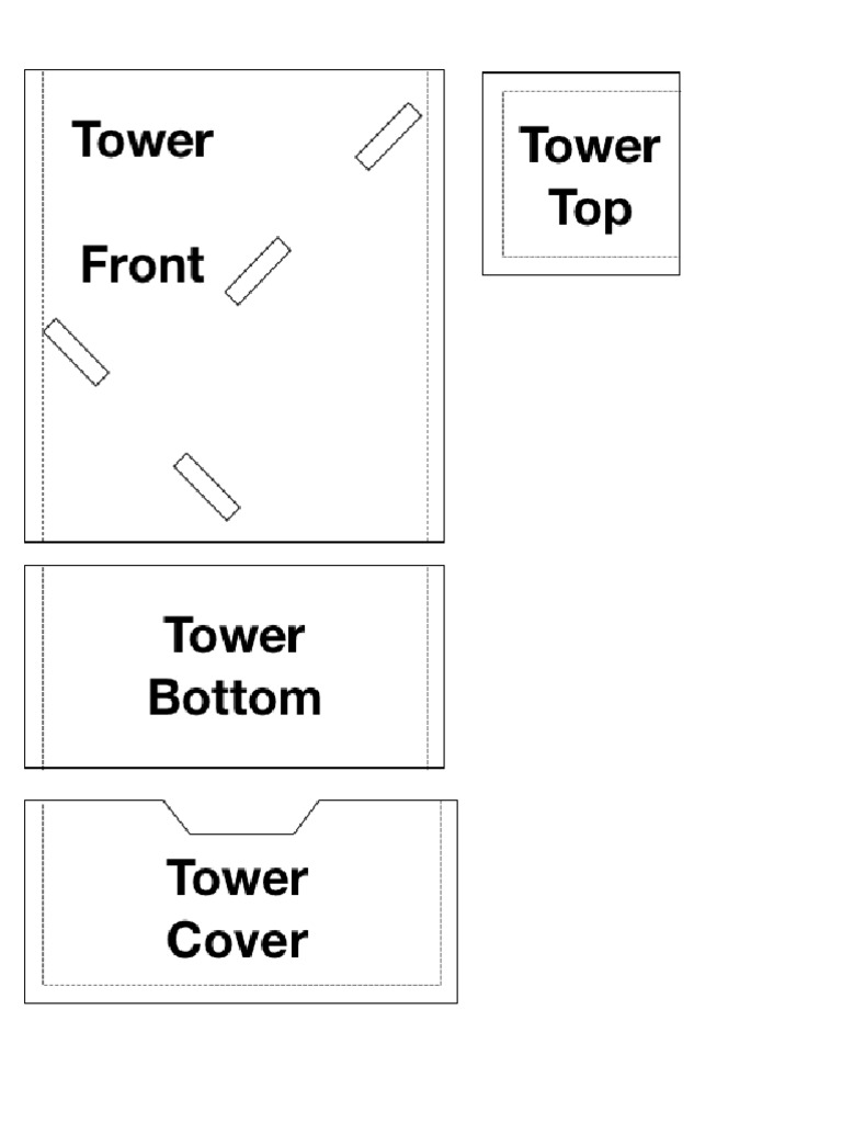 Dice Tower Collapsable Pattern | PDF