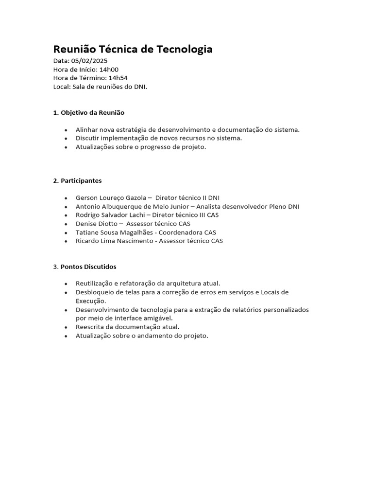 Ata de Reunião PMAS 05-02-2025-3a12d6d1-38aa-48f6-b39b-31e8e4750f6a | PDF | Bancos de dados ...