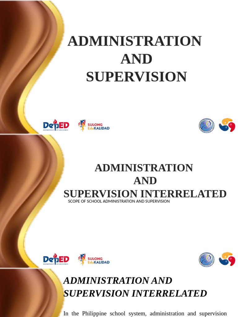Administration vs Supervision in Schools | PDF | Teachers | Schools