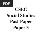 CSEC Social Studies Assessment Cover Sheet | PDF