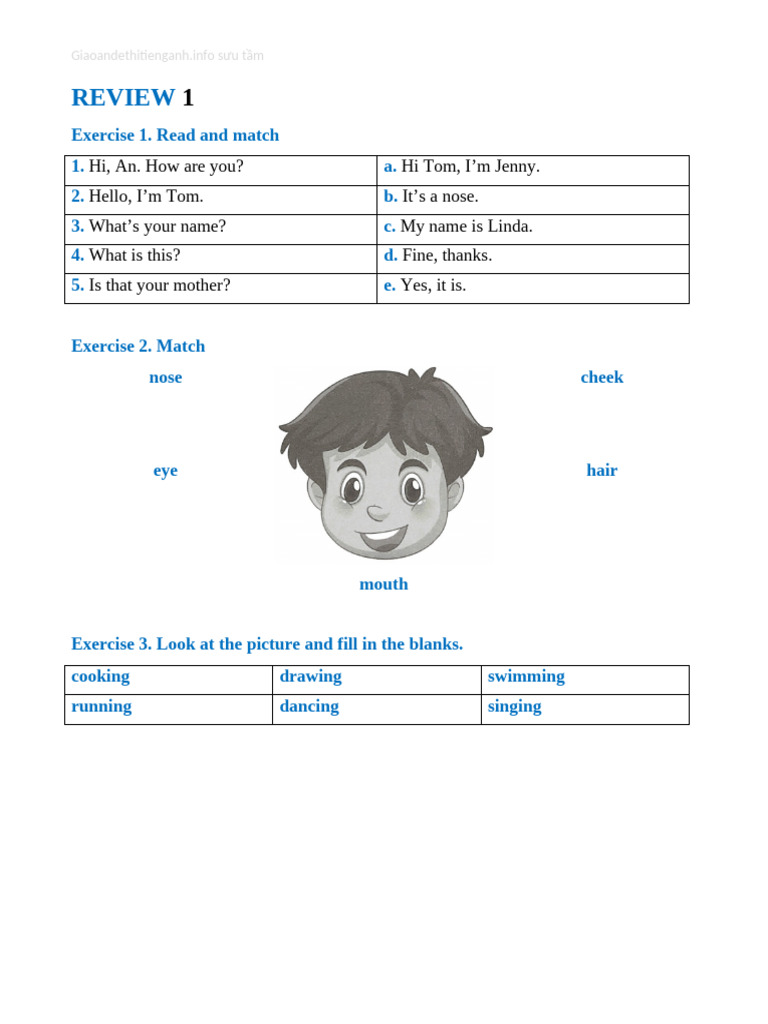 Unit 5.1. Review 1 + Fun Time | PDF