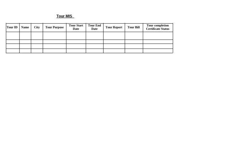 04 TOUR MIS Format VER AIPL TP 2020 - 02-A | PDF