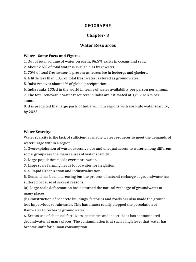 SST Water Resources | PDF | Water | Groundwater