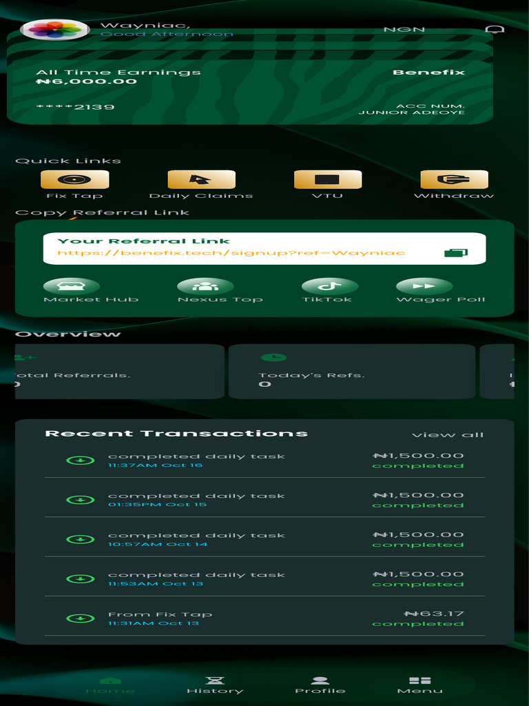 Benefix Dashboard 2 | PDF