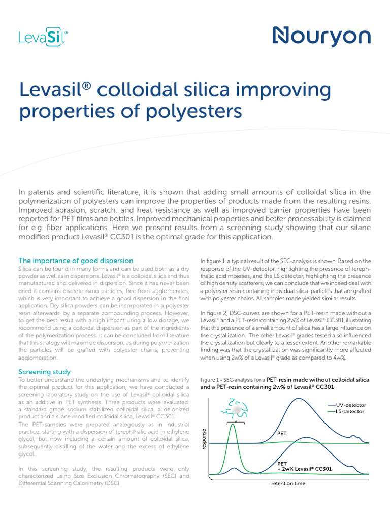 Brochure Other Levasil CC Colloidal Silica in Pet en Us | PDF ...
