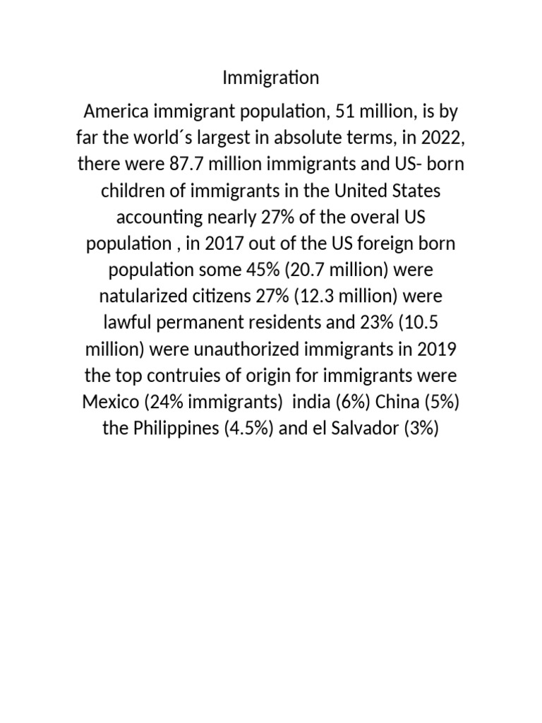 Immigration | PDF