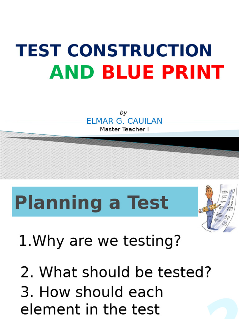 Final Test Construction | PDF | Educational Assessment | Multiple Choice