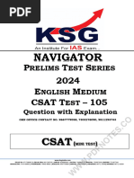 UPSC CSE 2023 CSAT Answer Key | PDF | Data Collection | Government Of India