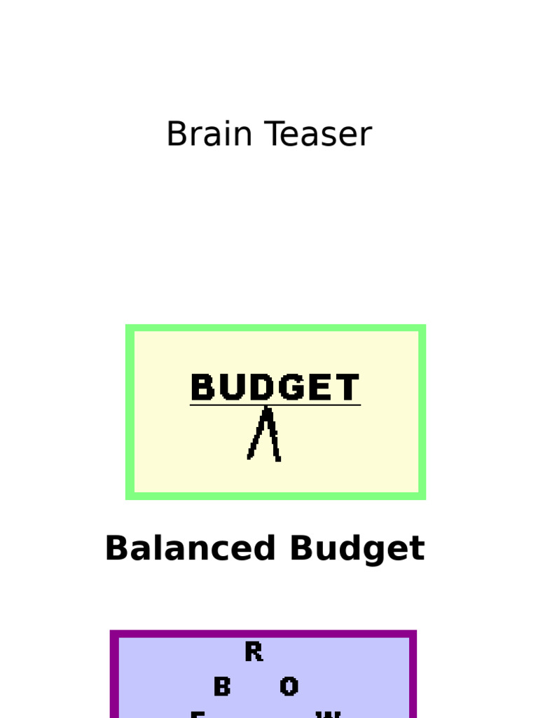 Brain Teaser | PDF