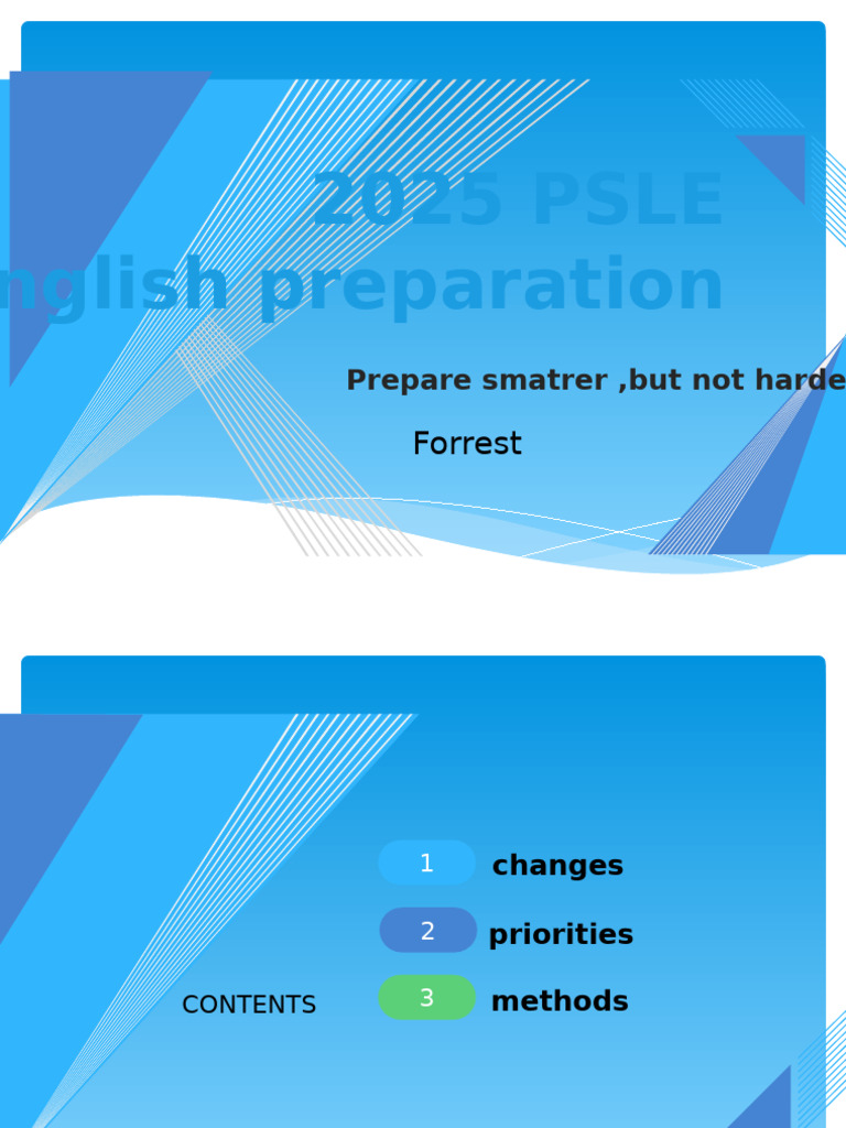 2025 PSLE Preparation | PDF | Verb | Grammatical Tense