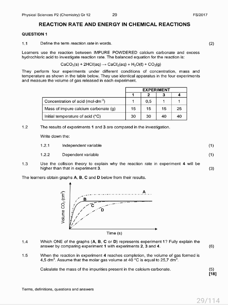 Reaction Rate Q | PDF