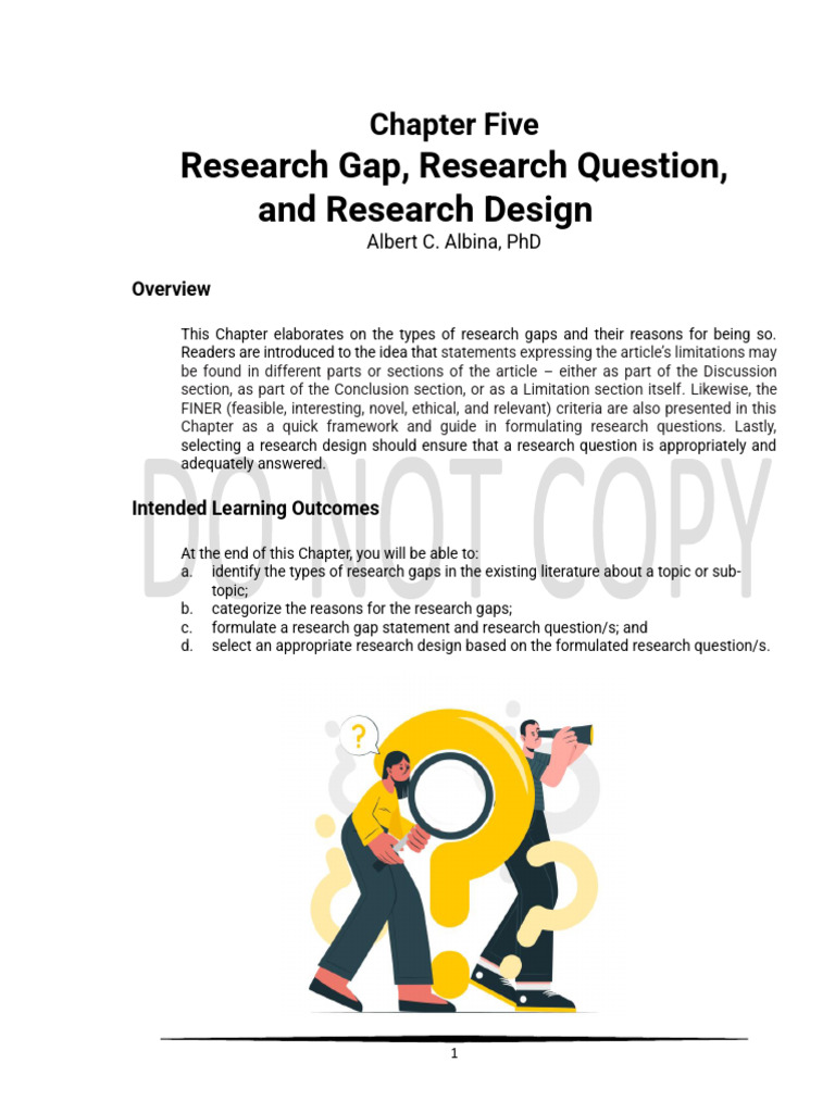 Chapter 5 Research Gap Research Question and Research Design - Edited ...