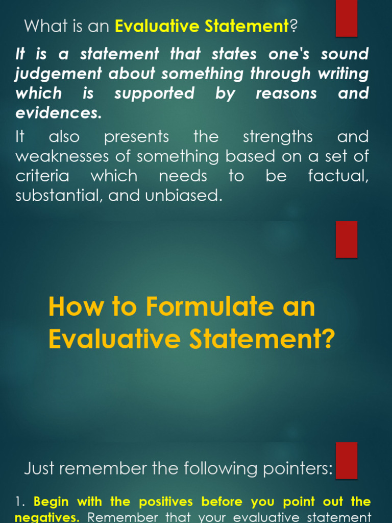 EVALUATIVE-STATEMENT-CLAIMS-VS.-COUNTERCLAIMS-for-students.pptx | PDF ...