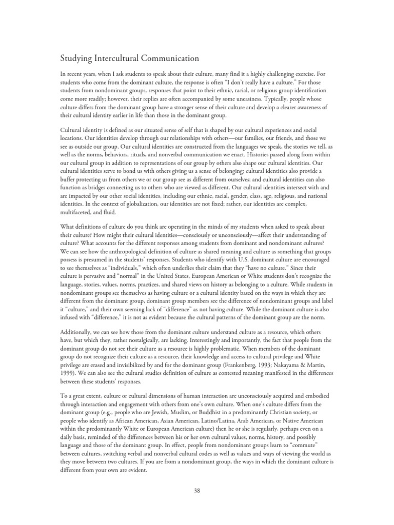 Understanding Cultural Identity Dynamics | PDF | Identity (Social ...