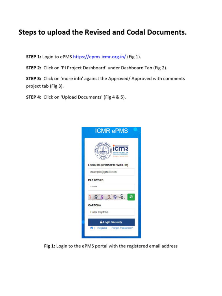 Upload Codal documents manual | PDF