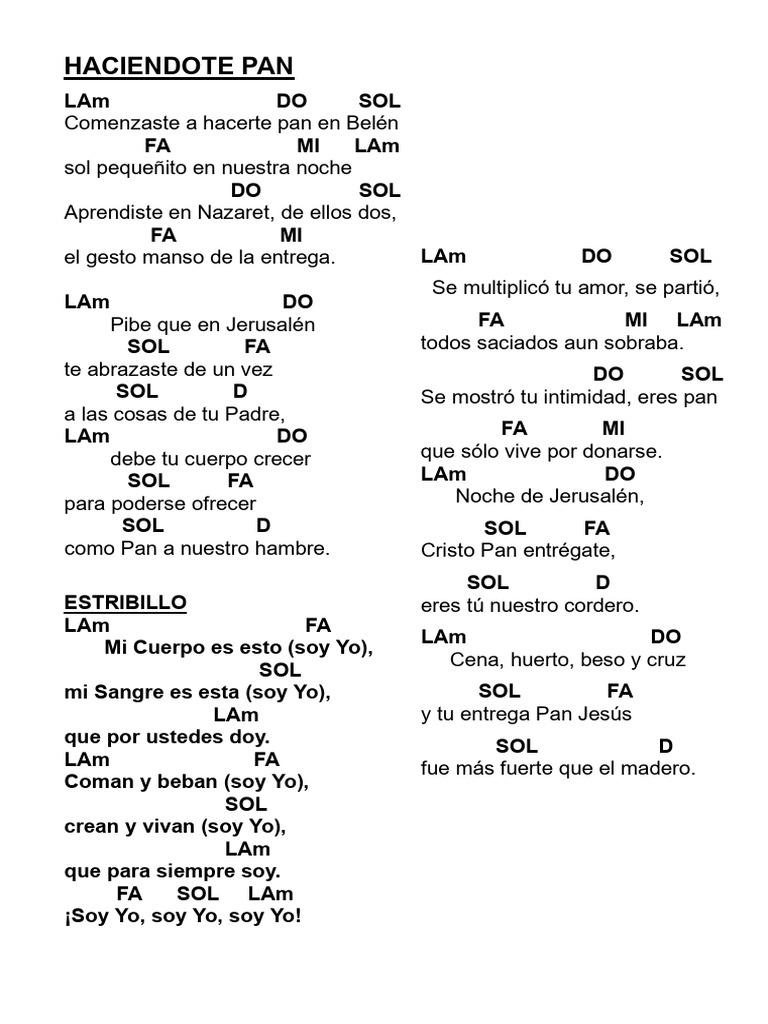 Pan y entrega en la fe cristiana | PDF
