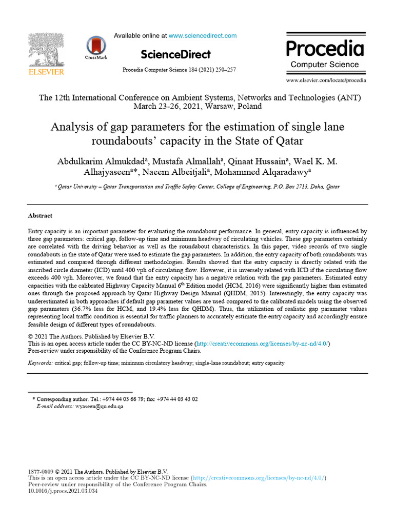 Almukdad 2021 | PDF | Traffic