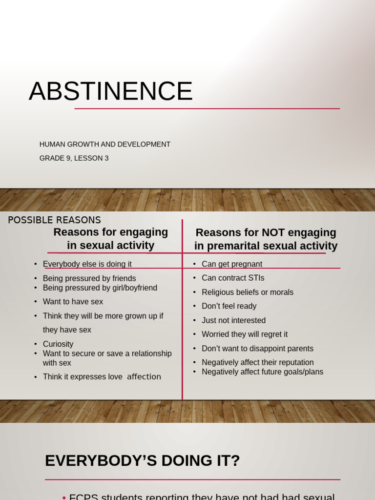 G9 HGD L3 Abstinence | PDF