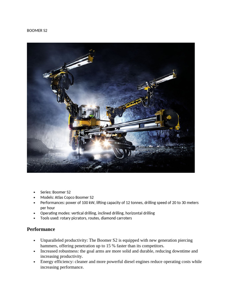 Boomer S2 fr to en 2025-03-22 19-13 | PDF | Drilling | Drill