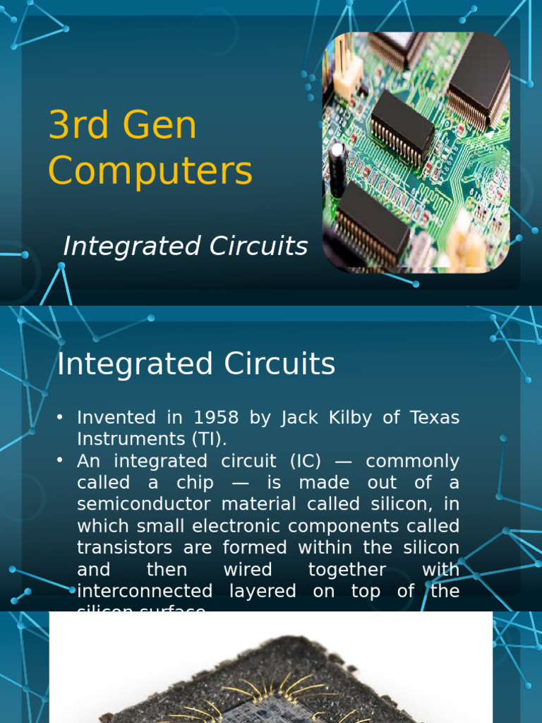 LESSON 8 3rd Gen and 4th Gen Computers | PDF | Integrated Circuit | Microprocessor