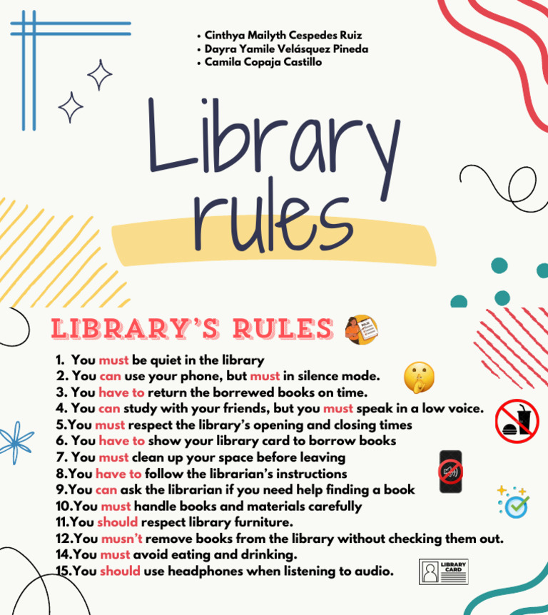 Library Conduct and Usage Guidelines | PDF