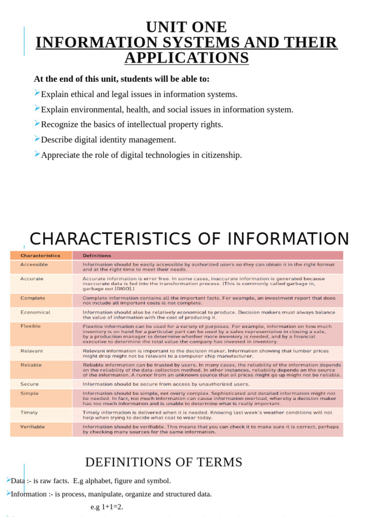 Ethical and Legal Issues in Information Systems | PDF | System | E ...