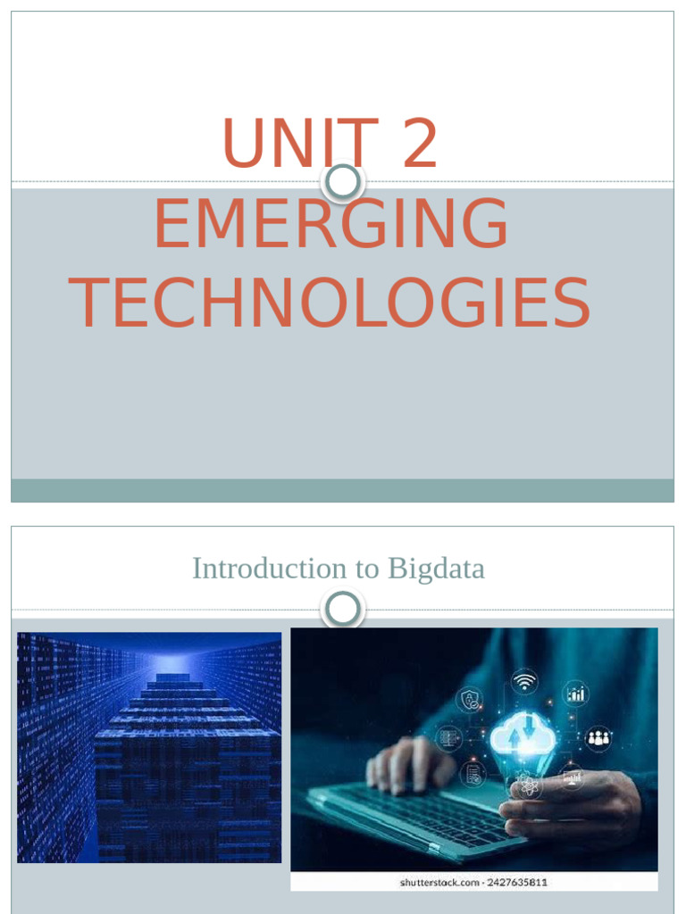 UNIT Two Emerging Technology | PDF | Cloud Computing | Internet Of Things