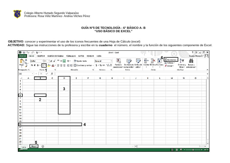 Guia 5 Uso Basico de Excel.2 | PDF