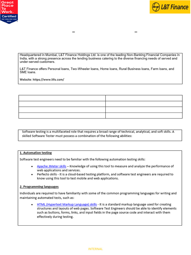 GET - Tier 2 - Quality Assurance | PDF | Software Testing | World Wide Web