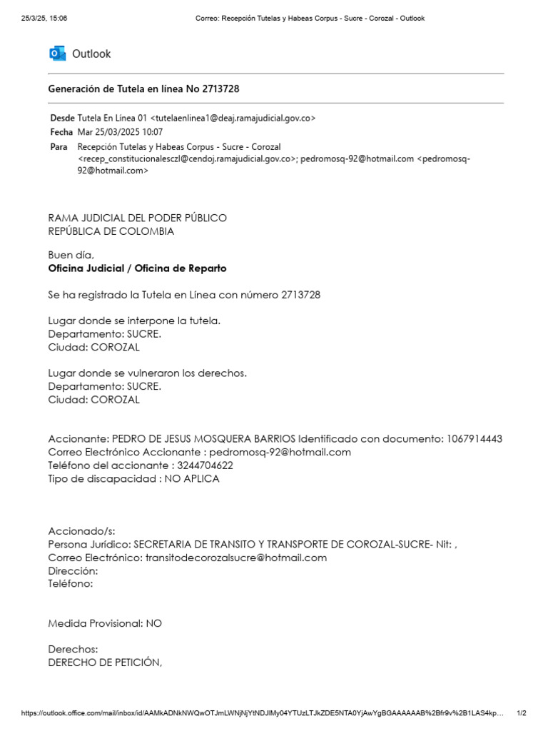 01 Demanda | PDF | Petición | Estatuto de limitaciones