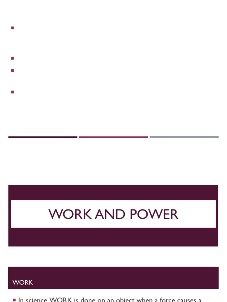 U5 Work. Power.energy LessonF24 | PDF | Potential Energy | Force