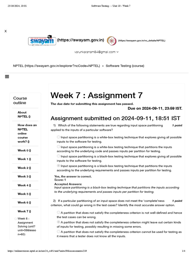 Input Space Partitioning Coverage Criteria | PDF | Software Testing ...