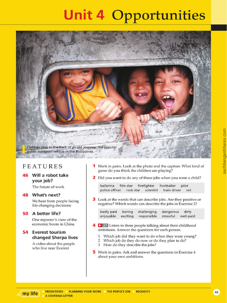UNIT 4 - Opportunities | PDF