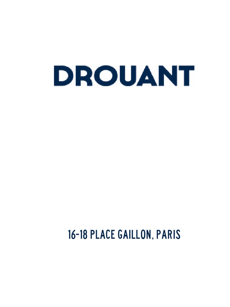 Drouant Restaurant Drouant at Any Time Noon To Midnight | PDF | Martini ...