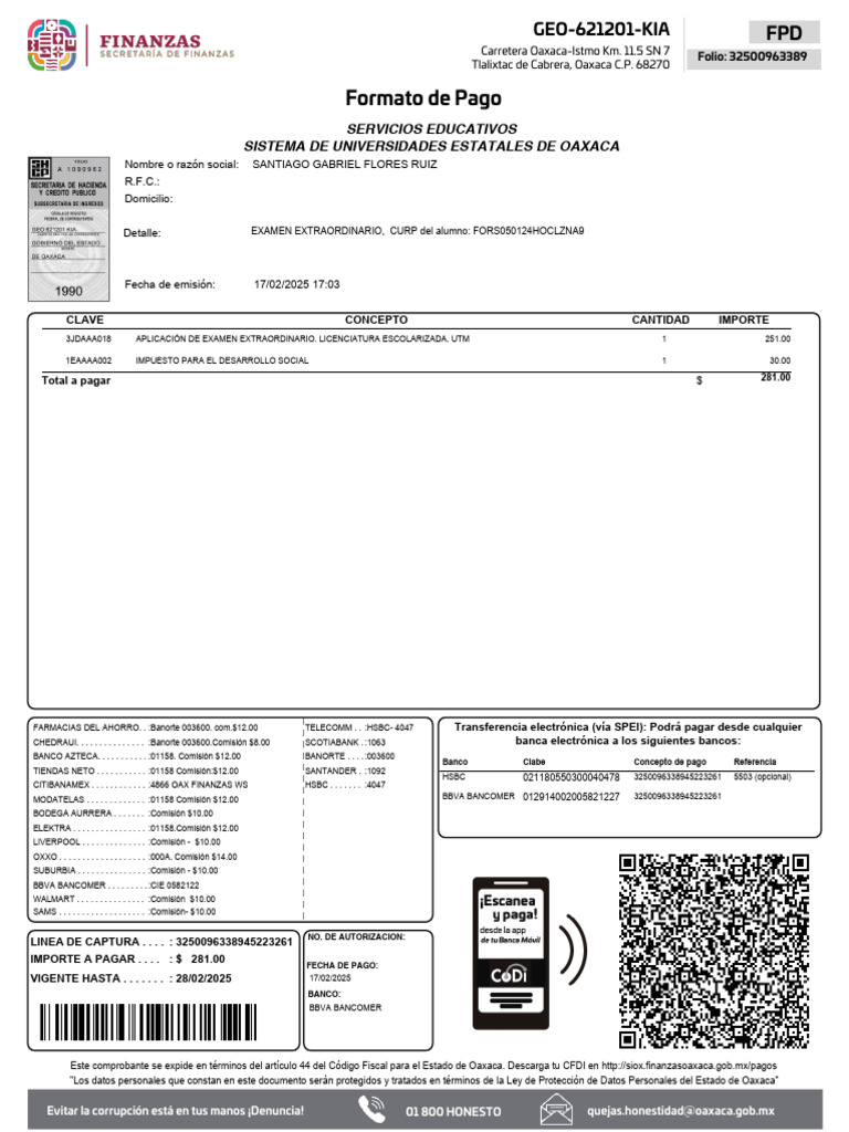 Formato Extra | PDF | Servicios financieros | Bancario