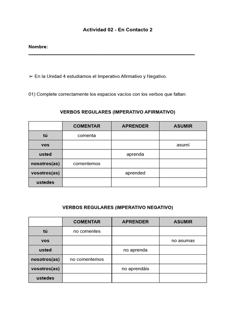 AC2 - en Contacto 2 | PDF