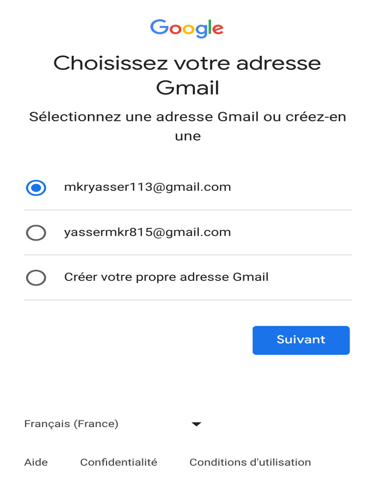 Créer ou choisir une adresse Gmail | PDF