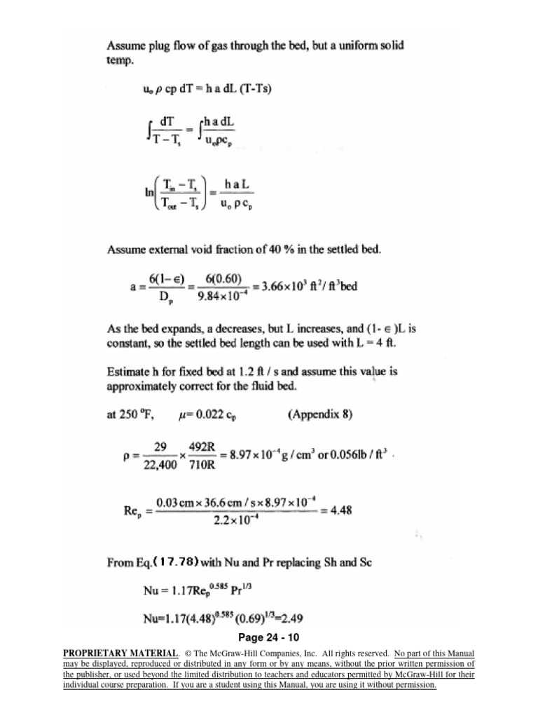 [Solutions Manual] Unit operations of chemical engineering - McCabe ...