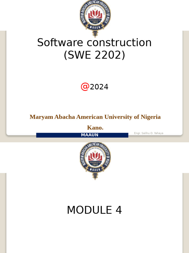 Software Construction Pdf Class Computer Programming Method