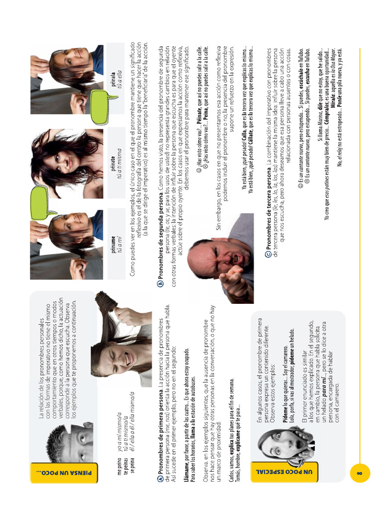 Pronombres Reflexivos - Imperativo | PDF