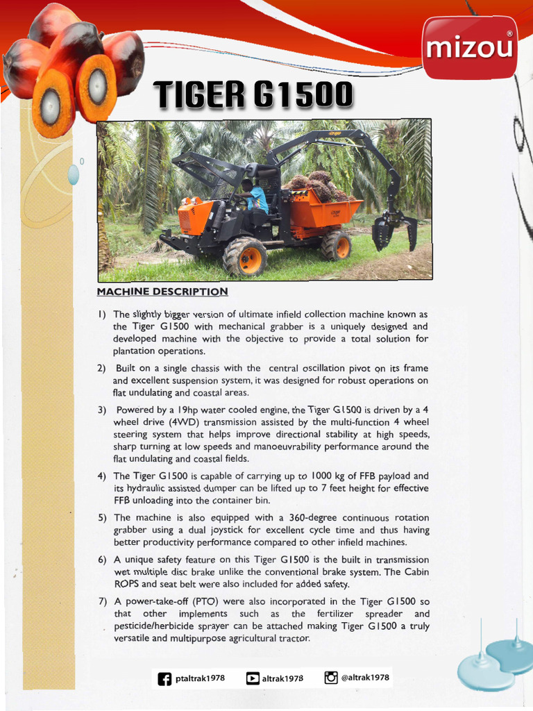 Tiger G 1500: Versatile Infield Machine | PDF