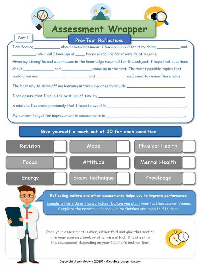Assessment Wrapper 2 - For Before & After Assessments & Practice Exam ...