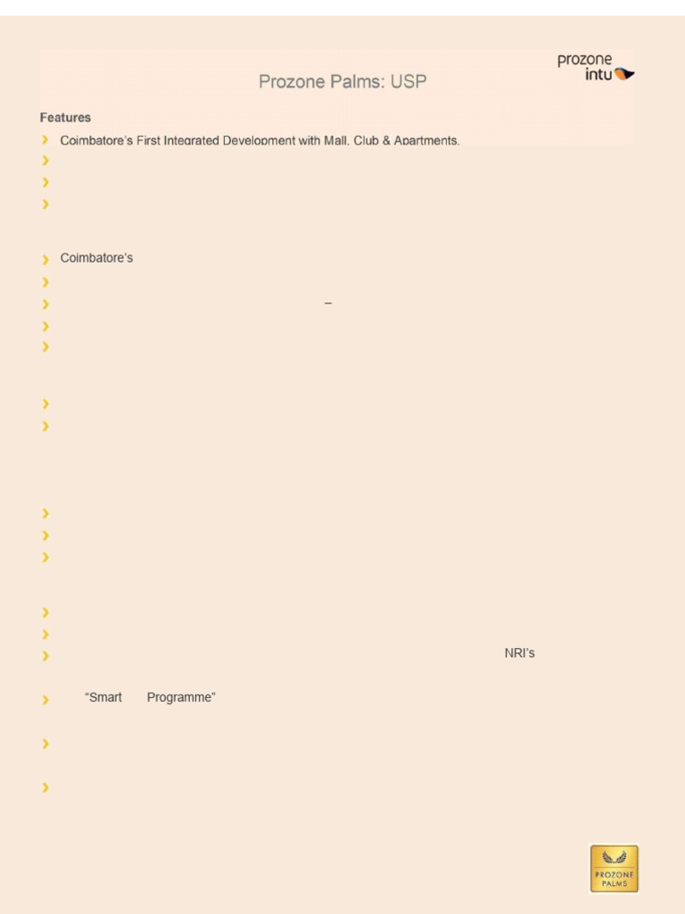 Prozone Palms USP With Site Photos New | PDF