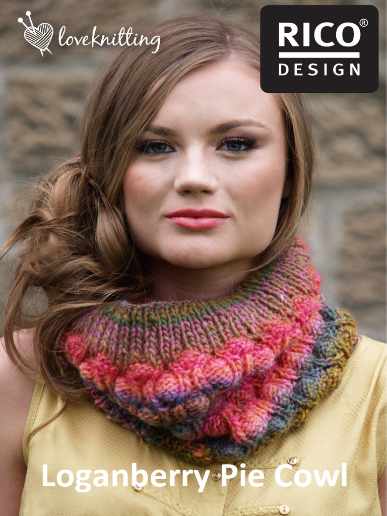 Cowl Bubbles Loganberry-Pie-Cowl-in-Rico-Downloadable-PDF_2 | PDF ...