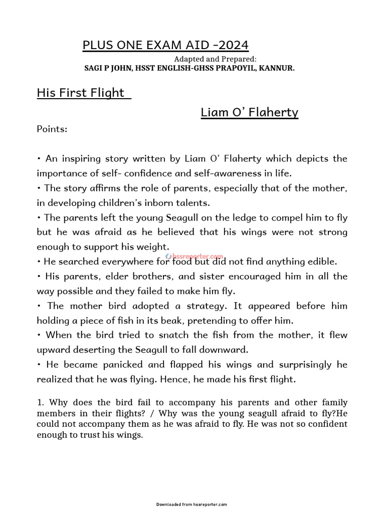 Plus One English Aid - Hssreporter - Com | PDF | Mahatma Gandhi ...