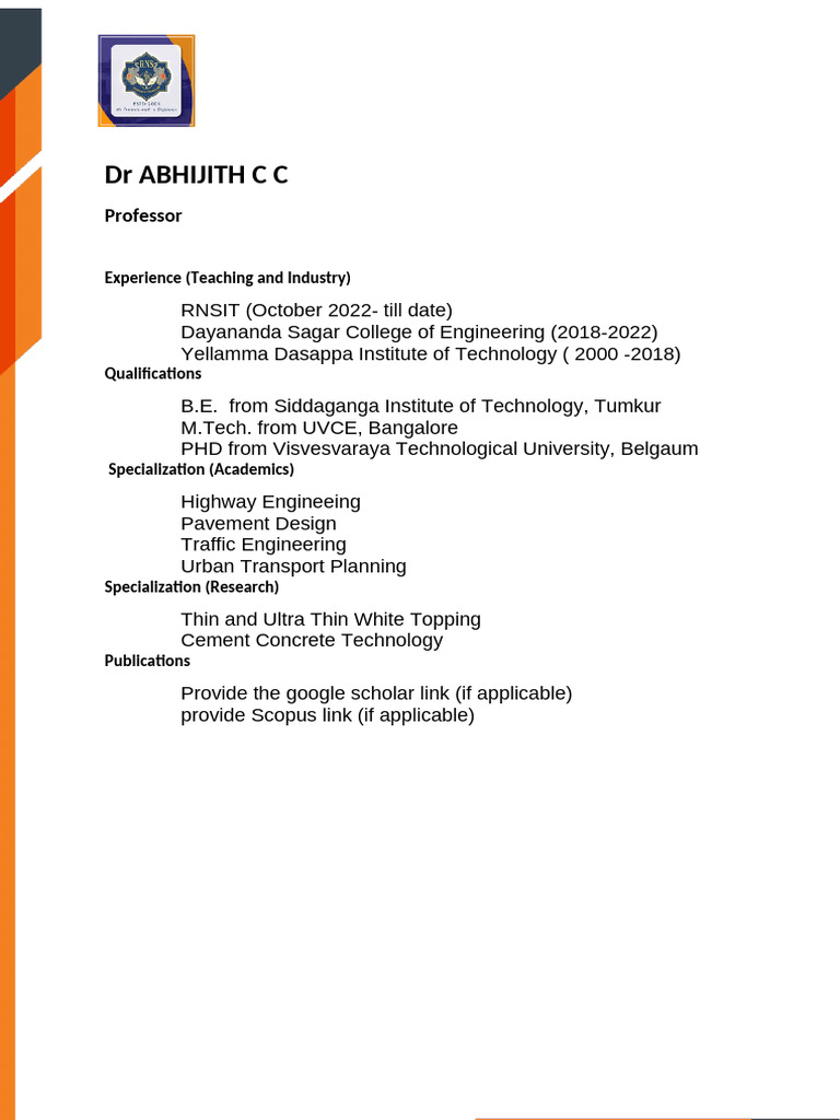 Dr. Abhijith C C | PDF