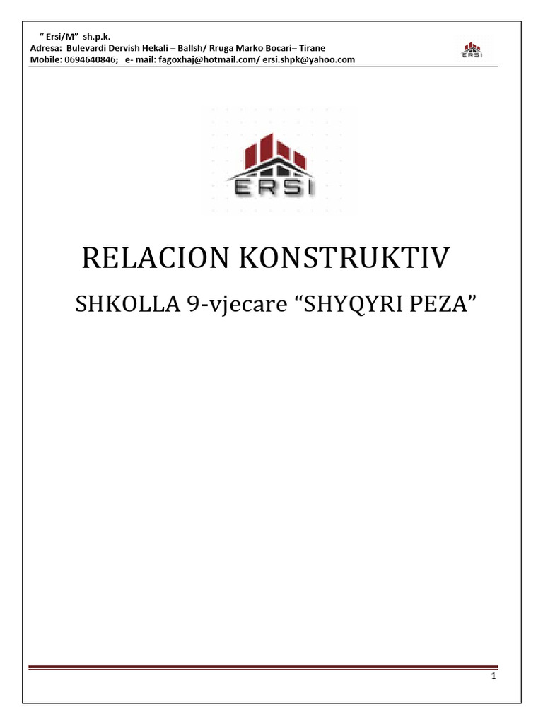 Ersi SHPK Shkolle | PDF
