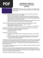 Complete Abdominal Ultrasound Protocol | PDF | Liver | Gallbladder