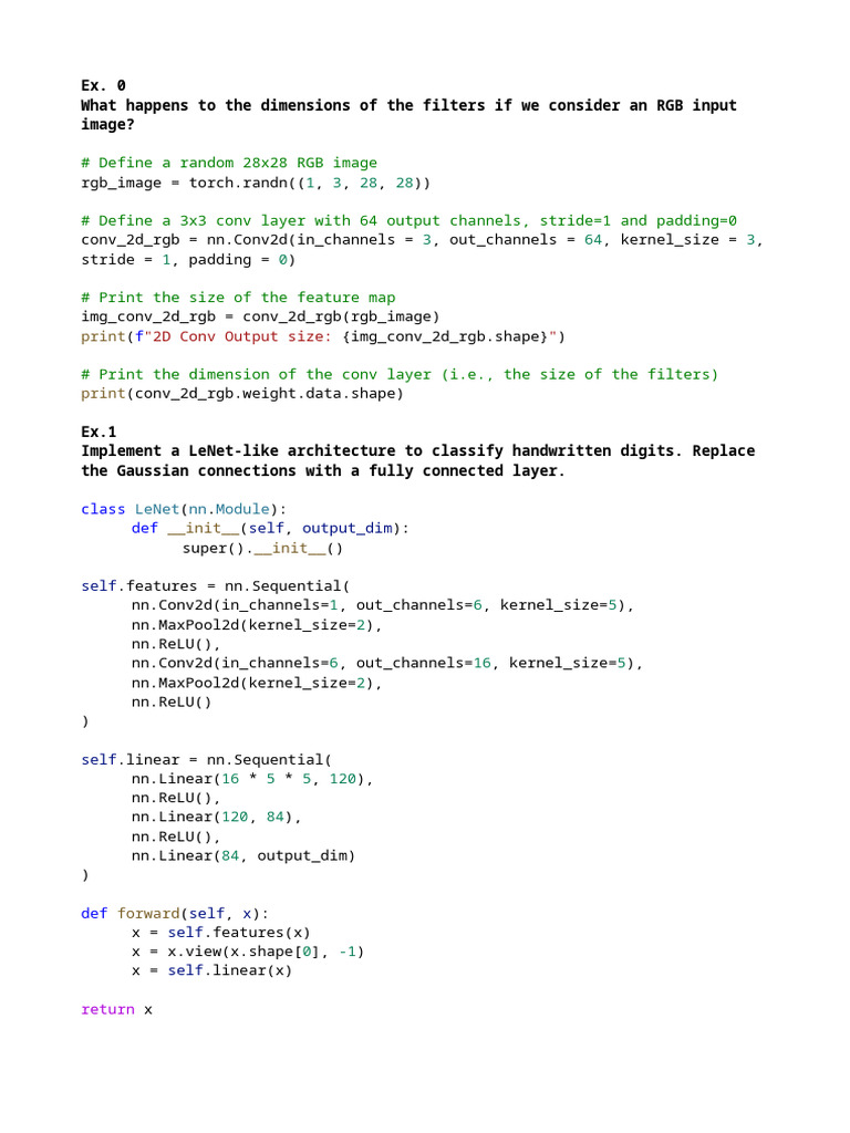 CNN Intro Part I Sol | PDF